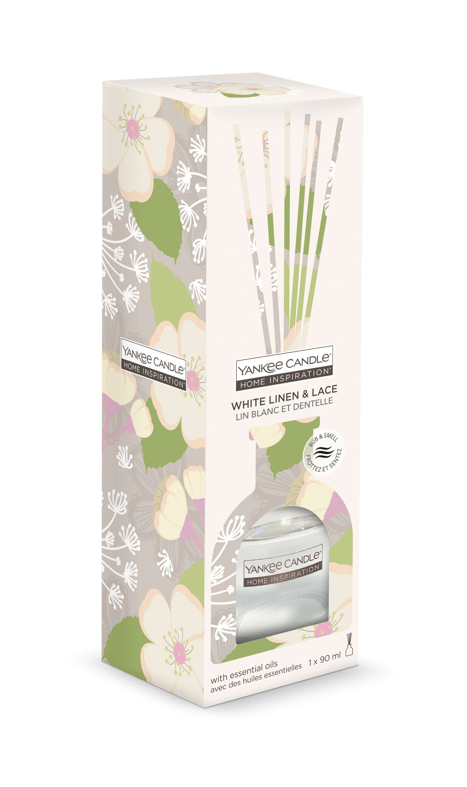 White Linen & Lace Reed Diffuser – Yankee Candle Home Inspiration